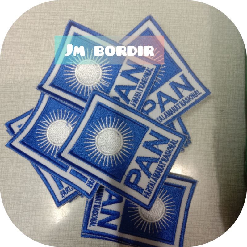 Jual LOGO PAN || PARTAI AMANAT NASIONAL || LOGO BORDIR || BORDIR ...