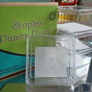 Jual Dessert Box Persegi 250 ml 1 lusin (12pcs) 10,6 x 10,6 x 6 cm ...