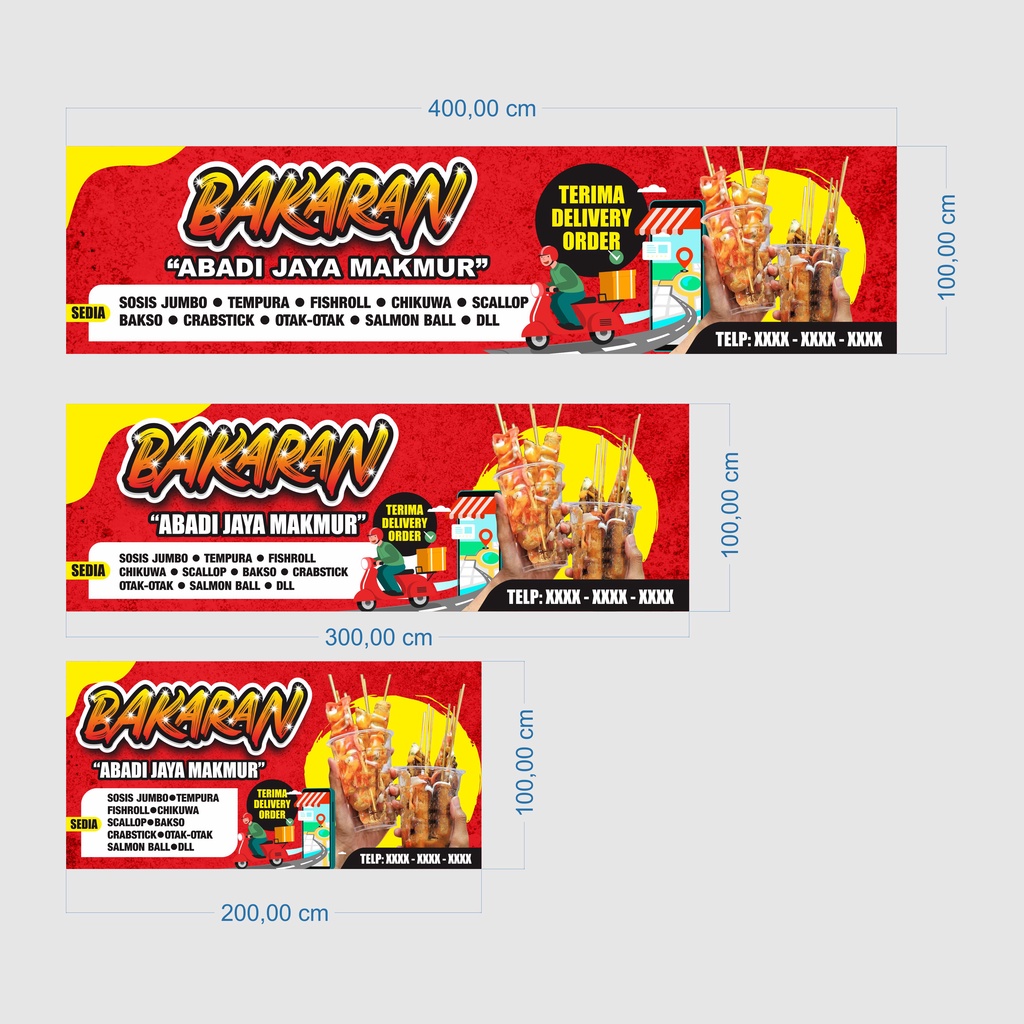 Jual TERMURAH BANNER SPANDUK SOSIS BAKAR DAN ANEKA BAKARAN GRATIS ...