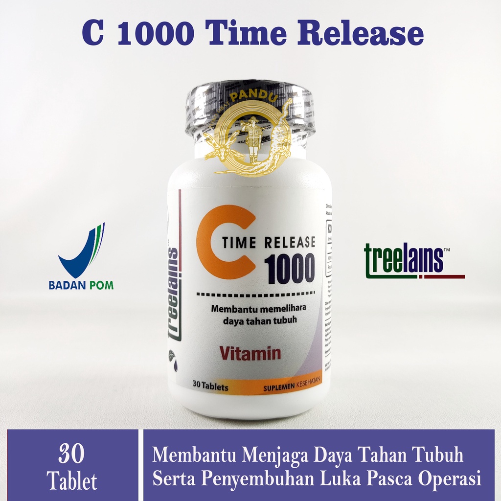 Jual TREELAINS C TIME RELEASE 1000 (30 tablets) | Shopee Indonesia