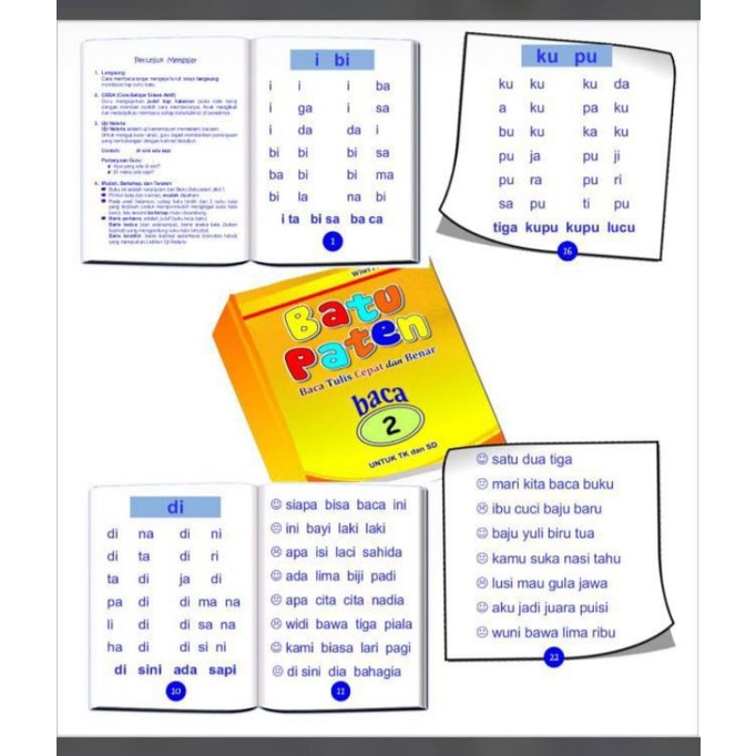 Jual BUKU BELAJAR MEMBACA TK/SD Batu Paten BACA 2 | Shopee Indonesia