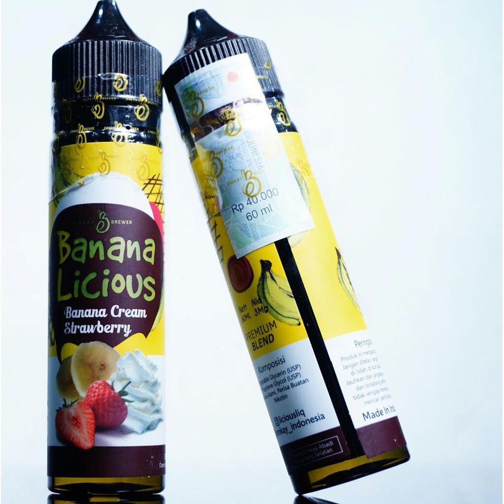 Jual LIQUID BANANA LICIOUS (BERPITA CUKAI) | Shopee Indonesia