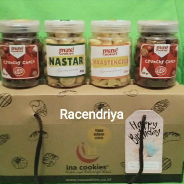 Jual Ina Cookies mini Hampers Idul Fitri isi 3, 4 ,6 & 8+ Kartu Ucapan ...