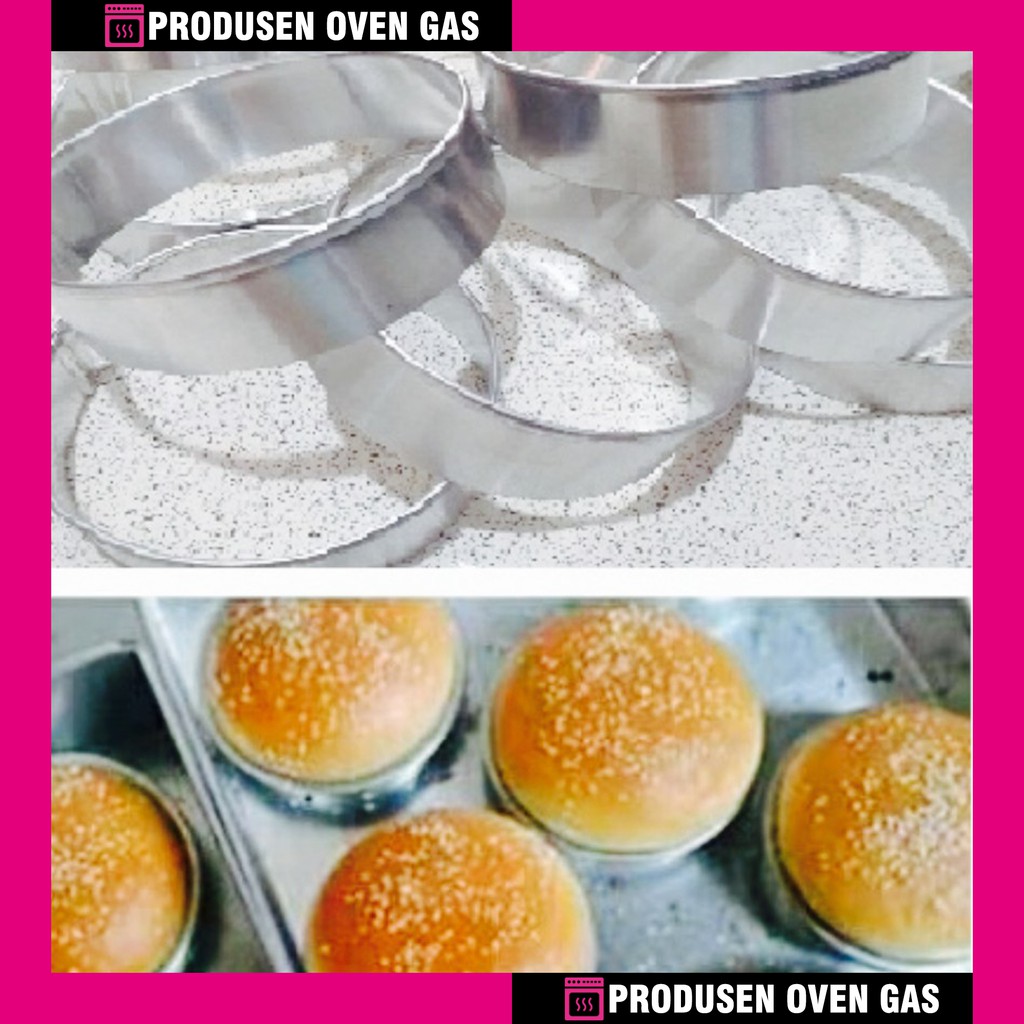 Jual RING ROTI / RING BURGER / RING CUTTER 10 x 3 CM alumunium | Shopee ...