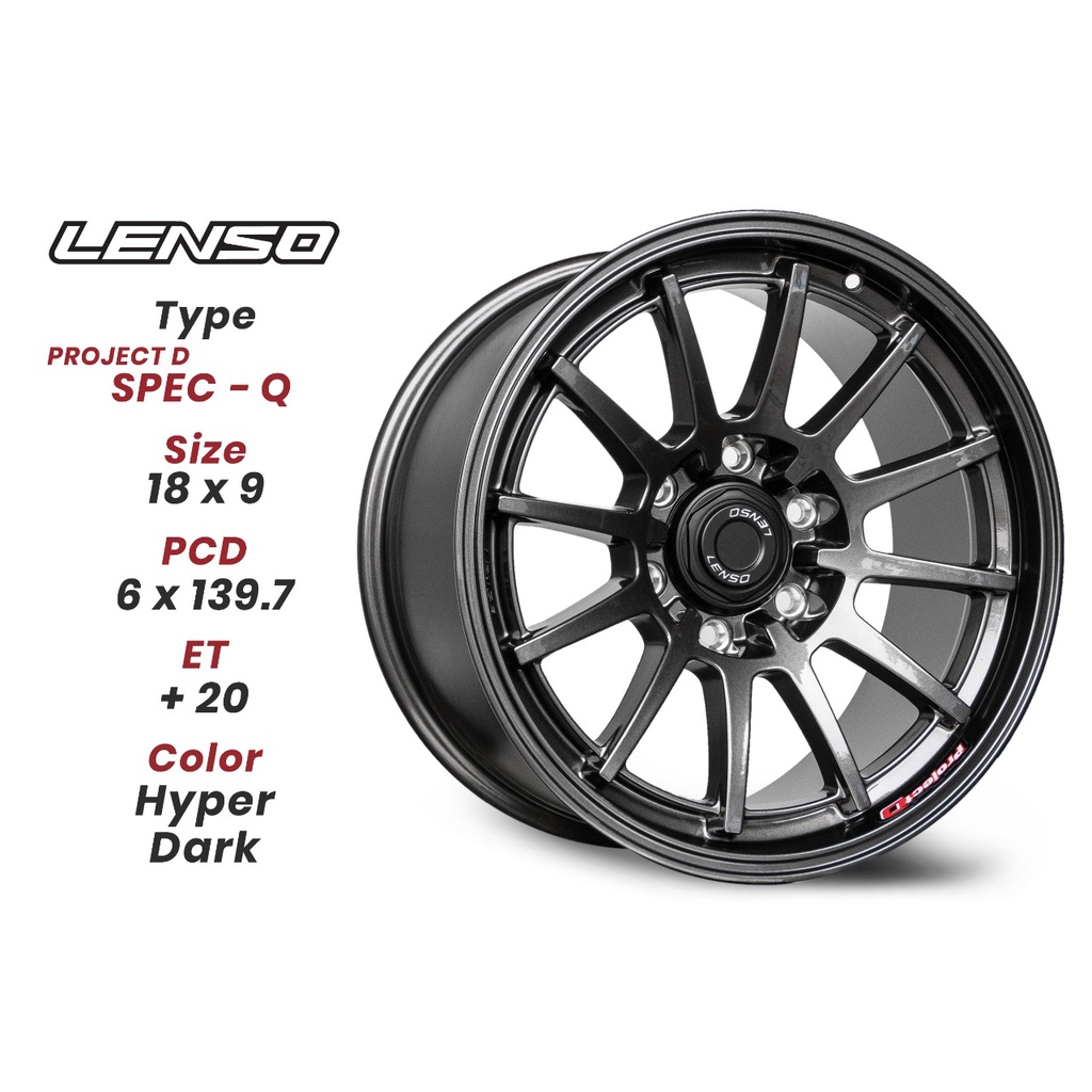 Jual ORIGINAL Velg Lenso Project Q TDQ Ring 18 Chevrolet Colorado Trailblazer Ford Everest ...