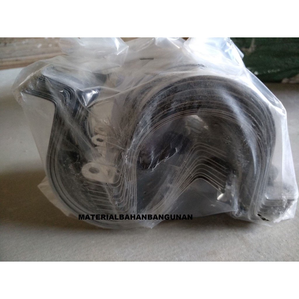 Jual Clamp Omega Stainless Steel M70 Klem Sadel Pipa Paralon Bando 100pcs Klem Pipa Stainless ...