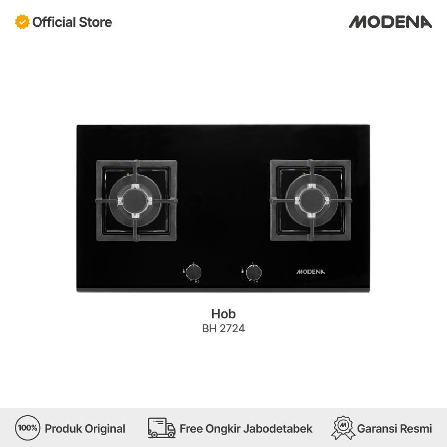 Jual MODENA Built-in Gas Hob Gas - BH 2724 | Shopee Indonesia