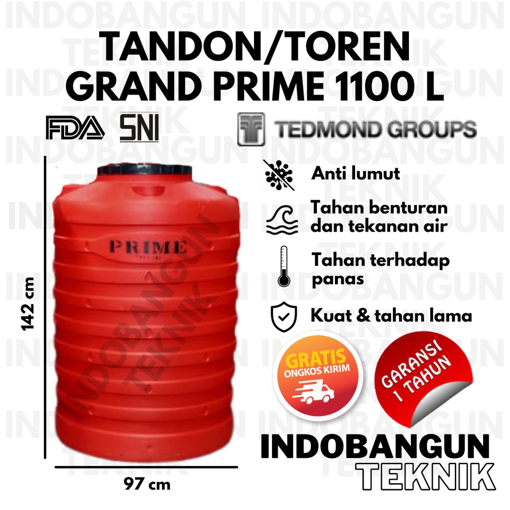 Jual Toren Air Tangki Air Tandon Air Tedmond Grand Prime Premier GP ...
