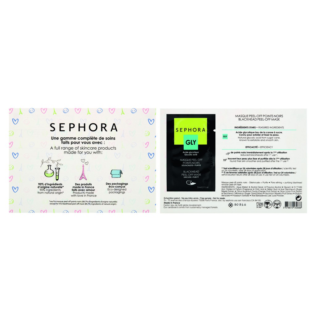 Jual SEPHORA COLLECTION Smart Blackhead Peel-Off Mask Sachet | Shopee ...