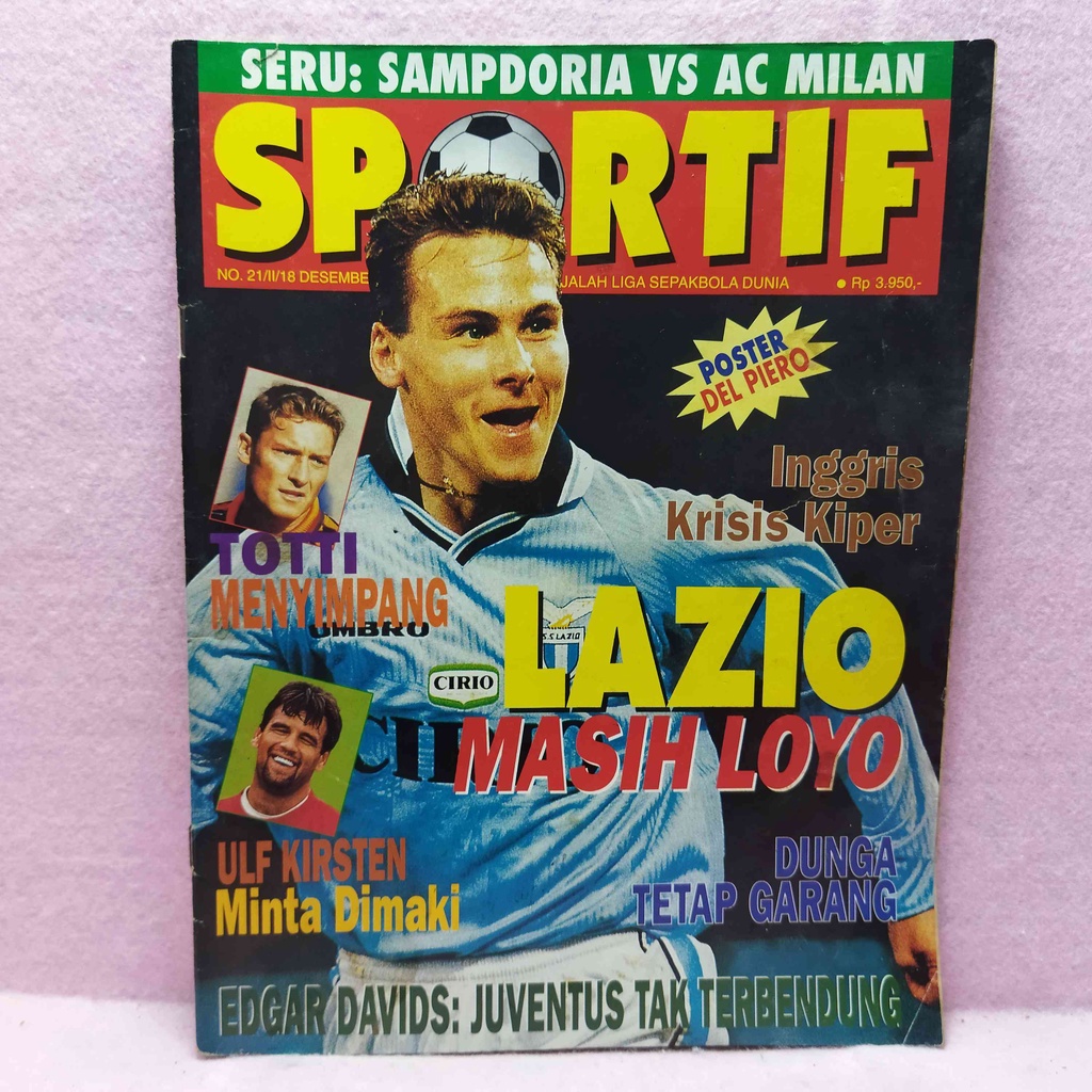 Jual Majalah Sportif no 21 - tahun II edisi 18 Desember | Shopee Indonesia
