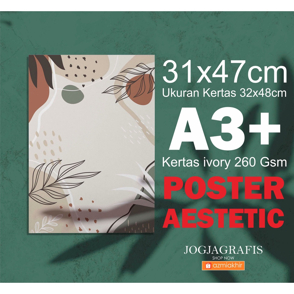Jual POSTER AESTETIC A3+ [ kertas ivory 260 Gsm ] | Shopee Indonesia