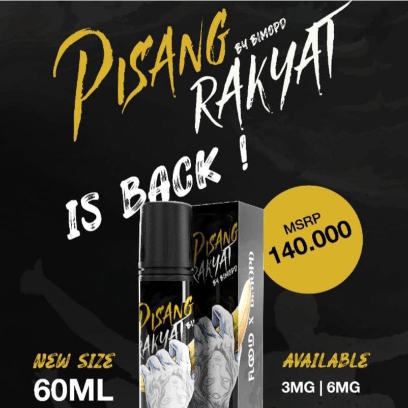 Jual PISANG RAKYAT 60ML PISANG RAKYAT ORIGINAL by BIMOPD | Shopee Indonesia