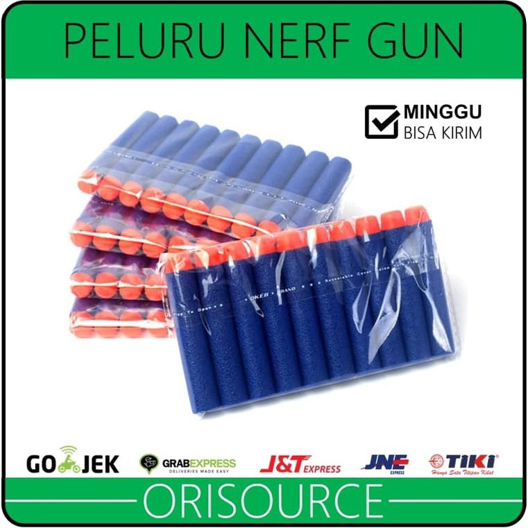 Jual Peluru Nerf Dart Refill Ammo | Peluru Busa Nerf Gun Ukuran Standar ...