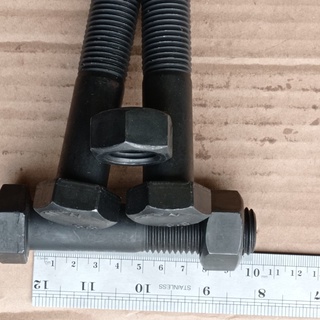 Jual BAUT BAJA HTB 8.8 M22 X 100 / BAUT BAJA M22 X 100 HITAM / BAUT ...