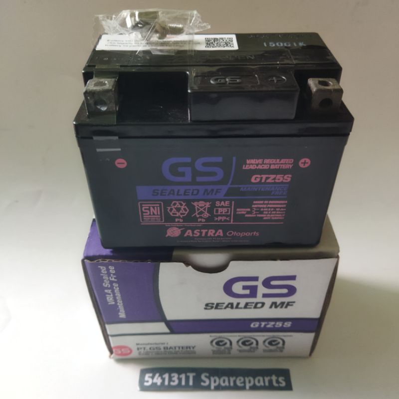 Jual Aki Motor Aki Astra GSMF-GTZ-5S VOLTAGE-12 V Aki kering (GS MF ...