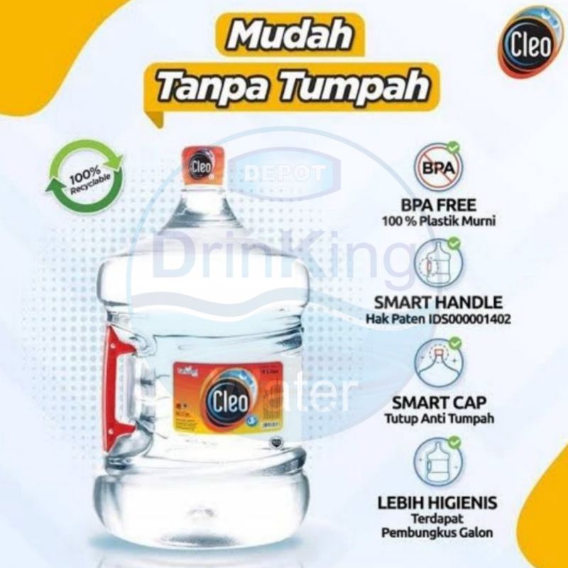 Jual Cleo Galon 19 Liter Beserta Isi Shopee Indonesia