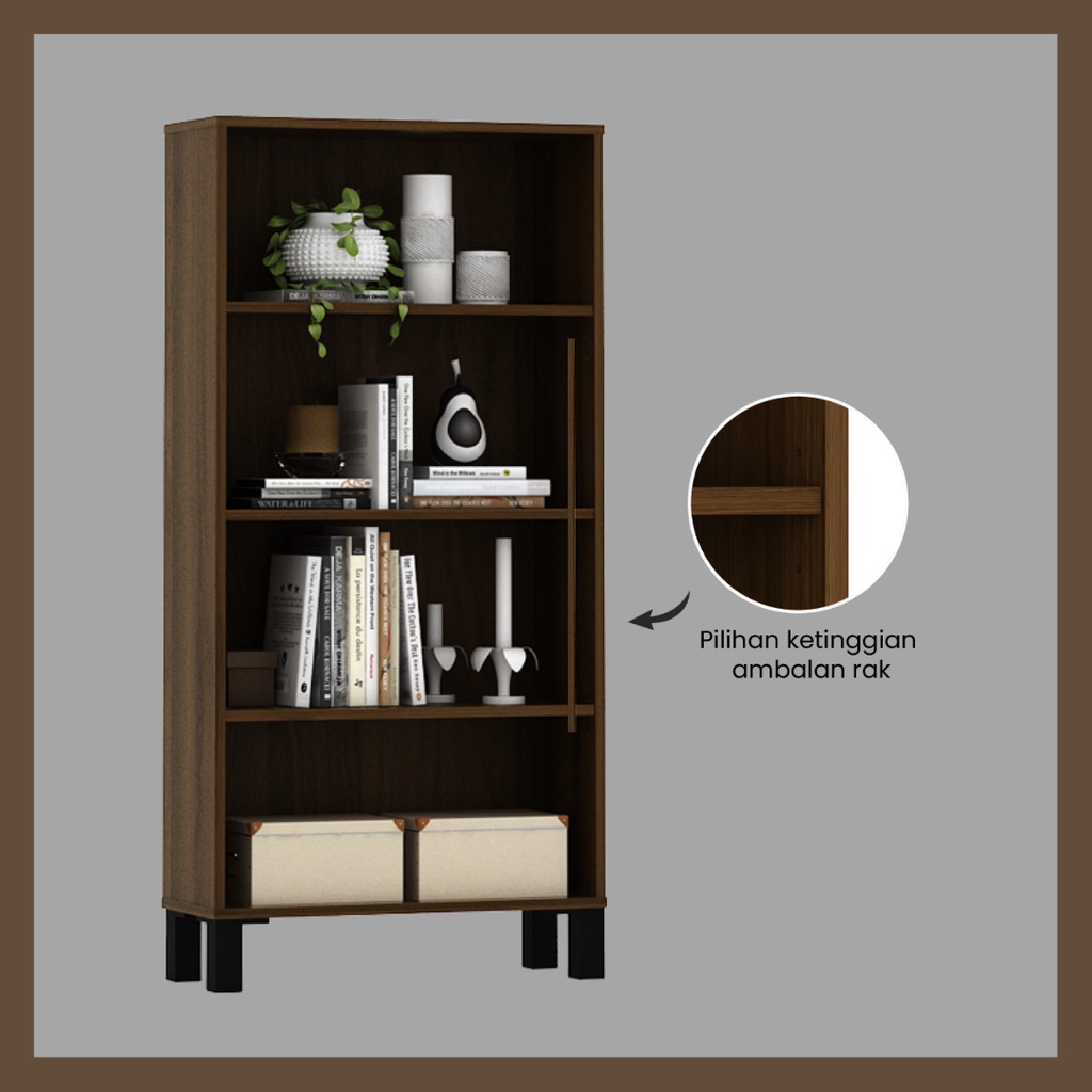 Jual Rak Buku Minimalis Serbaguna 4 Tingkat | Shopee Indonesia