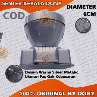 Jual DONY Senter Kepala Dony KL 158 Silver Baru Doni Cas LED Super ...