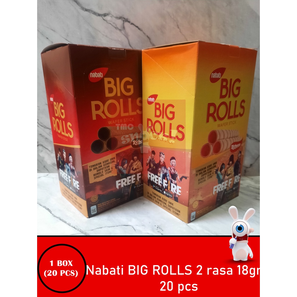 Jual Nabati BIG ROLLS Richoco 18gr x 20 pcs - wafer rolls nabati enak ...
