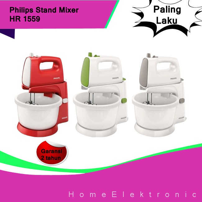 Jual STAND MIXER PHILIPS HR 1559 / HR1559 /HR-1559 FREE BUBBLEWRAP ...