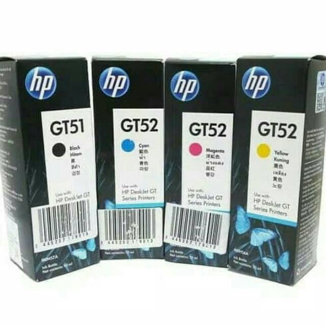 Jual TINTA HP GT51/GT52 BLACK COLOR ORIGINAL | Shopee Indonesia