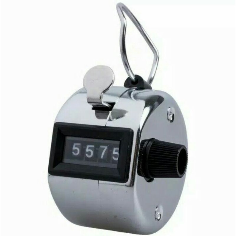 Jual Hand tally counter stainlest alat hitung cepat 4 digit cheker hand ...