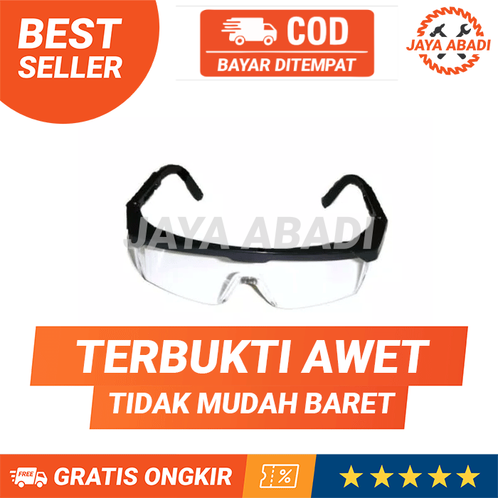 Jual Kaca Mata Kacamata Pelindung Bening Las Listrik Gerinda Nankai ...