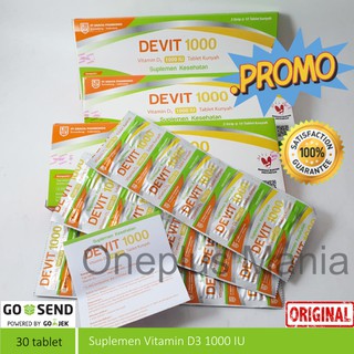 Jual VITAMIN D3 1000 IU DEVIT 1000 (HARGA PERBOX) | Shopee Indonesia