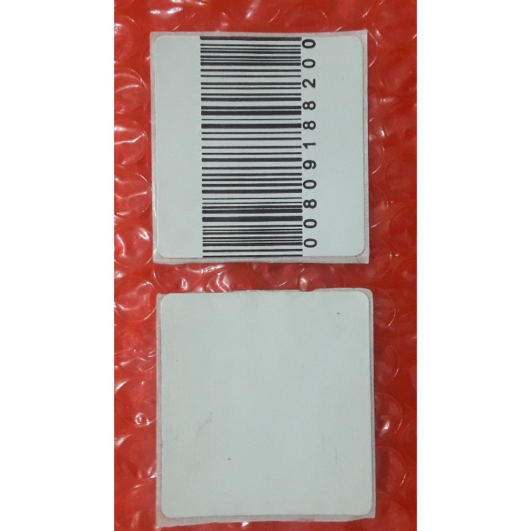 Jual 1000 pcs Label Stiker Alarm 4x4 cm RF Deactivable ( sekali pakai ...