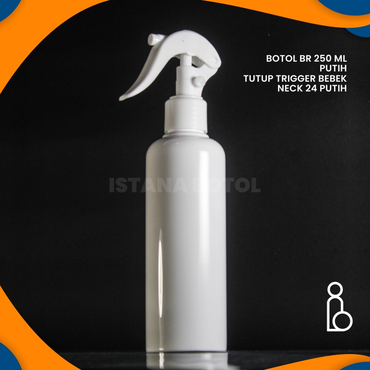 Jual BOTOL PET 250ML BR PUTIH - BOTOL SPRAY TRIGER 250ML | Shopee Indonesia