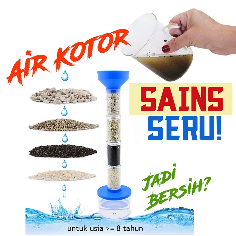Jual Edukasi Mainan Anak SD Menjernihkan Air - Seri Sains Anak, Eksperimen Air Murni (WATER ...