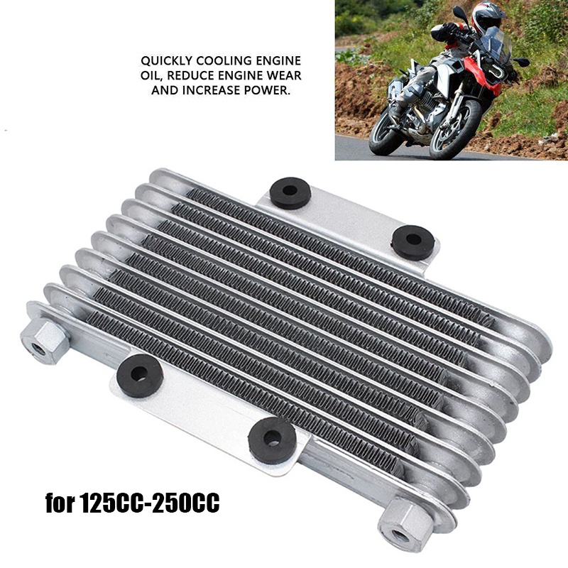 Jual Aluminum 125ml Engine Oil Cooler Cooling Radiator for 125CC-250CC ...