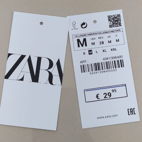 Jual Hang Tag Label Baju 8x5 cm / Name Tag / Hang Tag Custom Desain ...