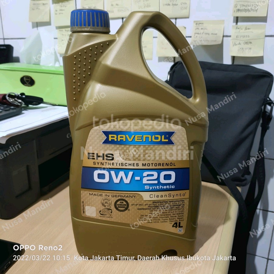 Jual oli Ravenol SAE 0W20 EHS API SN full sintetik 4 Liter ORIGINAL Murah | Shopee Indonesia