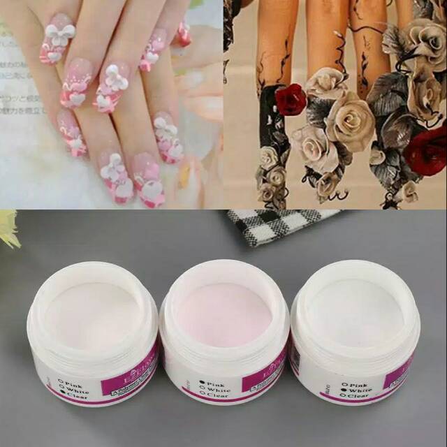 Jual Acrylic Powder EZ Flow Bubuk Akrilik Ez Flow Nail Art Warna White ...