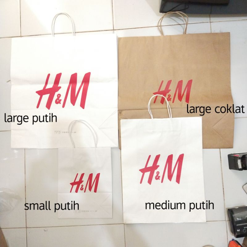 Jual Paperbag H&M hnm paper bag ORI ‼️ BACA DESKRIPSI PRODUK | Shopee ...