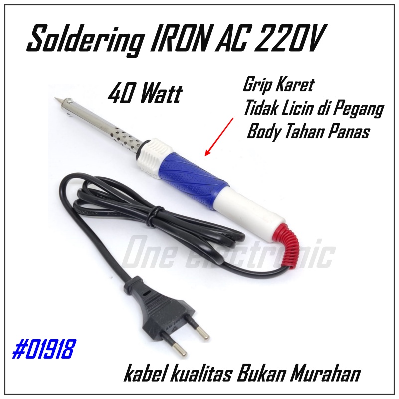 Jual Solder 40 watt Soldering iron AC 220V Timah PCB Cepat Panas ...