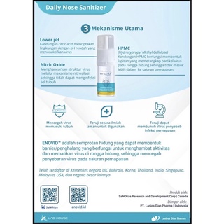 Jual Enovid Sanotize Nasal Spray Nose Sanitizer / 100% ORIGINAL ...