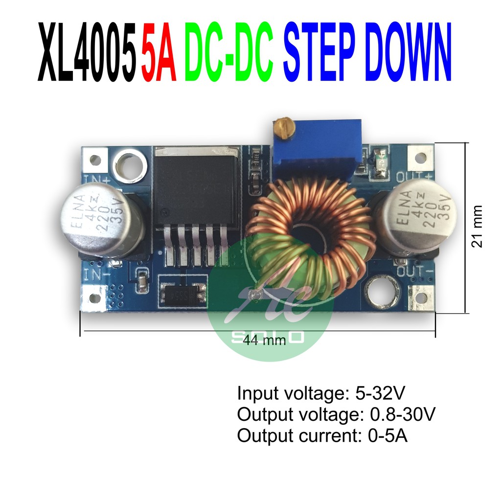 XL4005 ADJUSTABLE DC STEP-DOWN BUCK MODULE 5A 75W | Shopee Indonesia