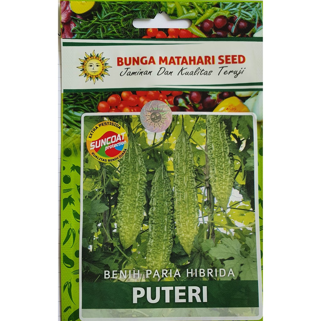 Jual Benih Paria / Pare hibrida Puteri F1 (Cap Bunga Matahari) 15 butir ...