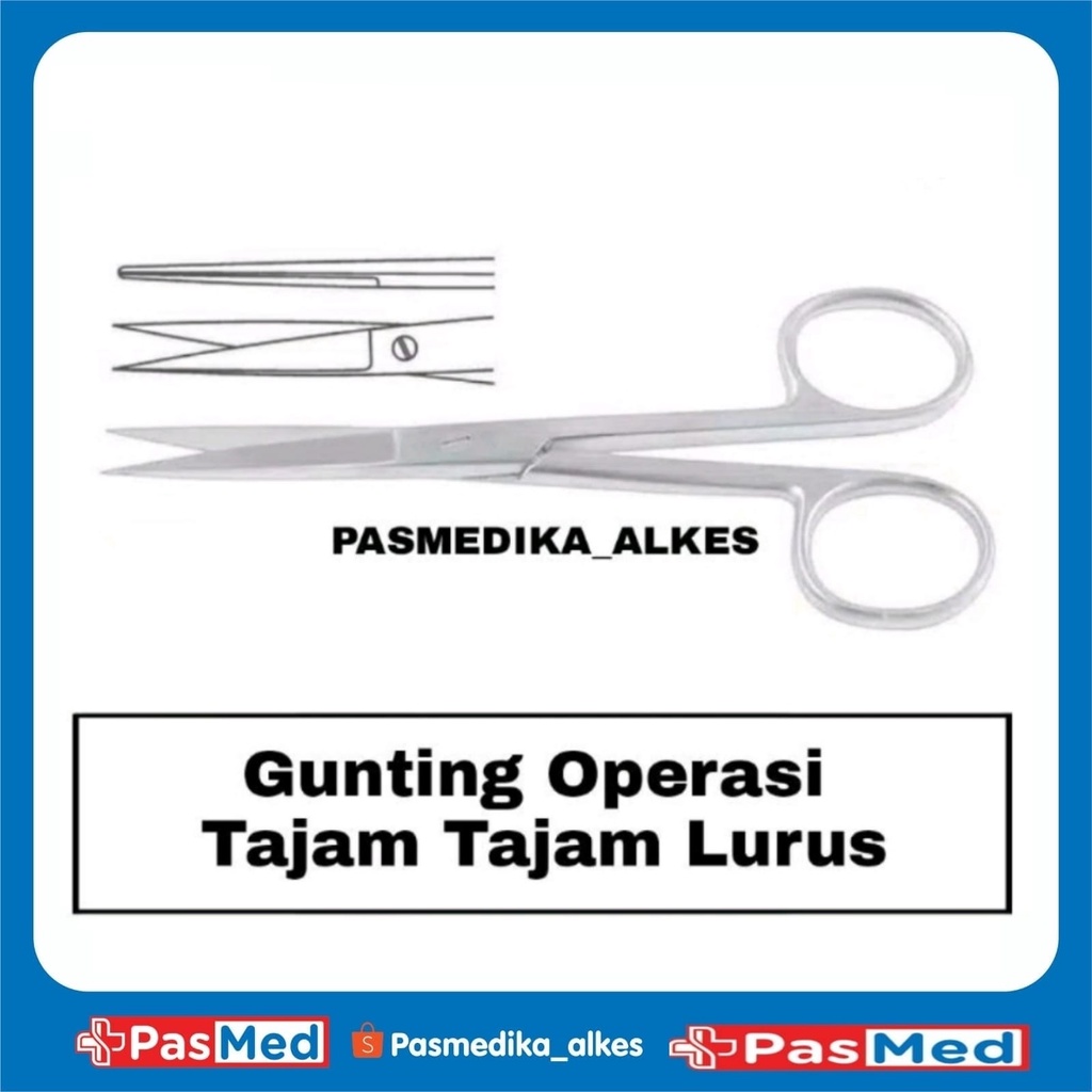 Jual Gunting Operasi Lurus Tajam Tajam / Operating Scissor Straight ...