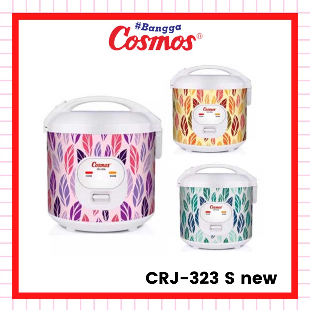 Jual Magic Com / Rice Cooker Cosmos Non Stick CRJ-323 S - 1.8 Liter / 2 ...