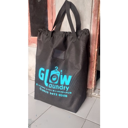 Jual Tas Laundry Jumbo 15kg Kotak Serut bahan 100gsm | Shopee Indonesia