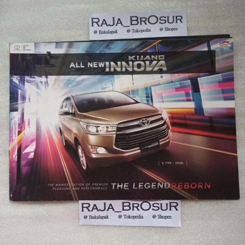 Jual Poster brosur katalog booklet Toyota Kijang Innova 2015 | Shopee ...