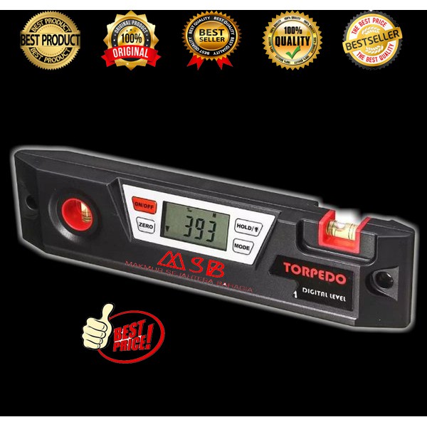 Jual WATERPAS DIGITAL TORPEDO INCRLINOMETER 9" / UKUR KEMIRINGAN / UKUR ...