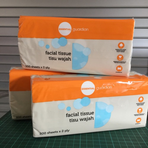 Jual Guardian Essential Facial Tissue 200 Sheets - 2 ply (1 pack) | Shopee Indonesia