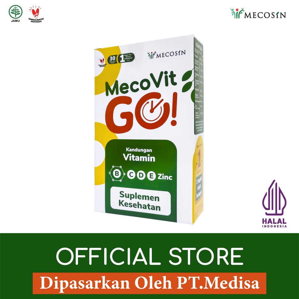 Jual MecoVit Go | 1 box isi 30 Kapsul | MecoVit GO! Suplemen Kesehatan ...
