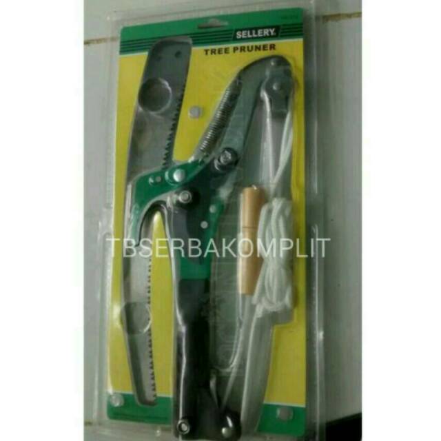 Jual Gergaji Dahan Pohon Gunting Galah Gunting Tarik Tree Pruner Sellery | Shopee Indonesia