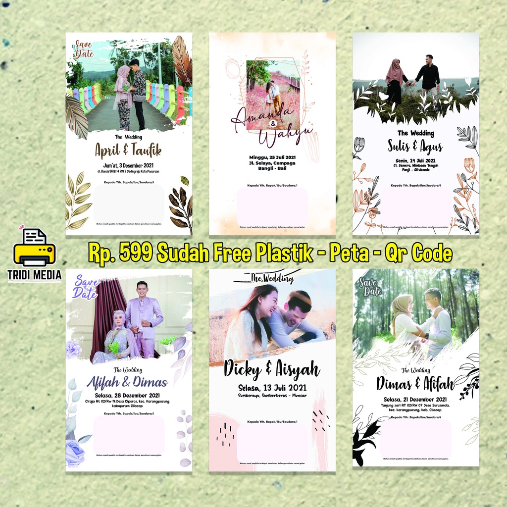 Produk Tridi Invitation | Shopee Indonesia