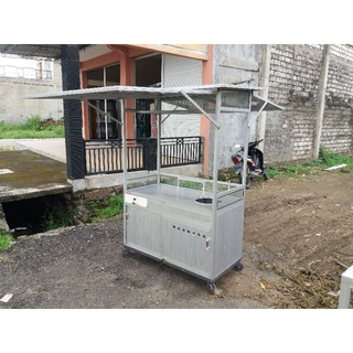 Jual ROMBONG ALUMINIUM UNTUK JUALAN PENTOL BAKSO RODA 4 RANGKA KOKOH ...